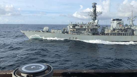 SLNS ‘Samudura’ takes part in naval exercise with HMS ‘Kent’ - Caption ...