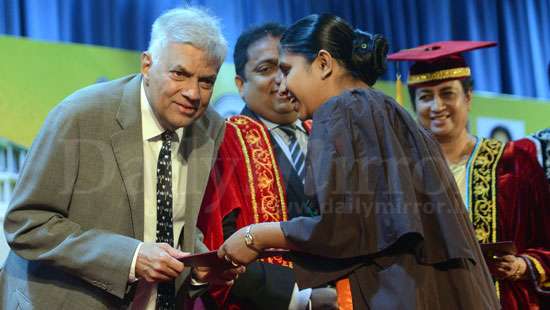 NIE graduation ceremony at Temple Trees - Caption Story | Daily Mirror