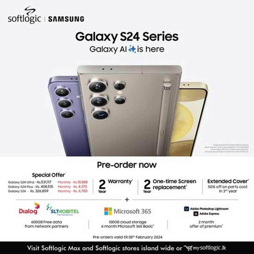 Enjoy upto 60 months 0% interest instalment plans on Samsung Galaxy S24 series @ Softlogic Max ...