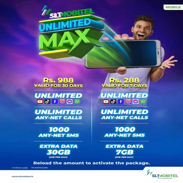 Elevate your life with the All new SLT-MOBITEL Mobile UNLIMITED MAX ...