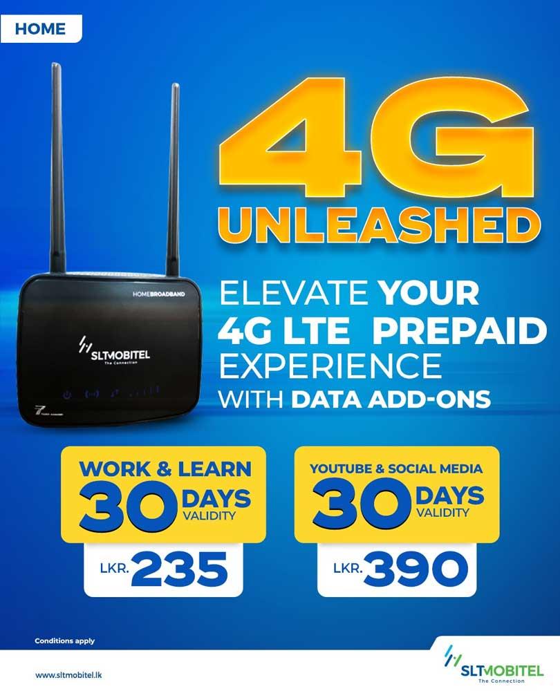 Experience SLT-MOBITEL Home 4G LTE even better with data add-ons - Top ...