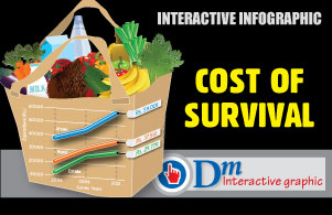 Cost of survival - Infographics | Daily Mirror