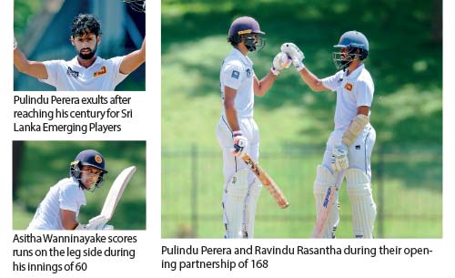 Pulindu Perera century puts Sri Lanka Emerging Players in control ...